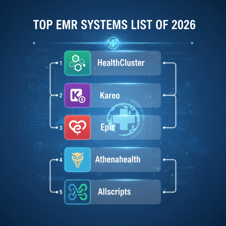 Top EMR Systems List of 2026 | Health Cluster - Cloud Based EMR and HIS ...